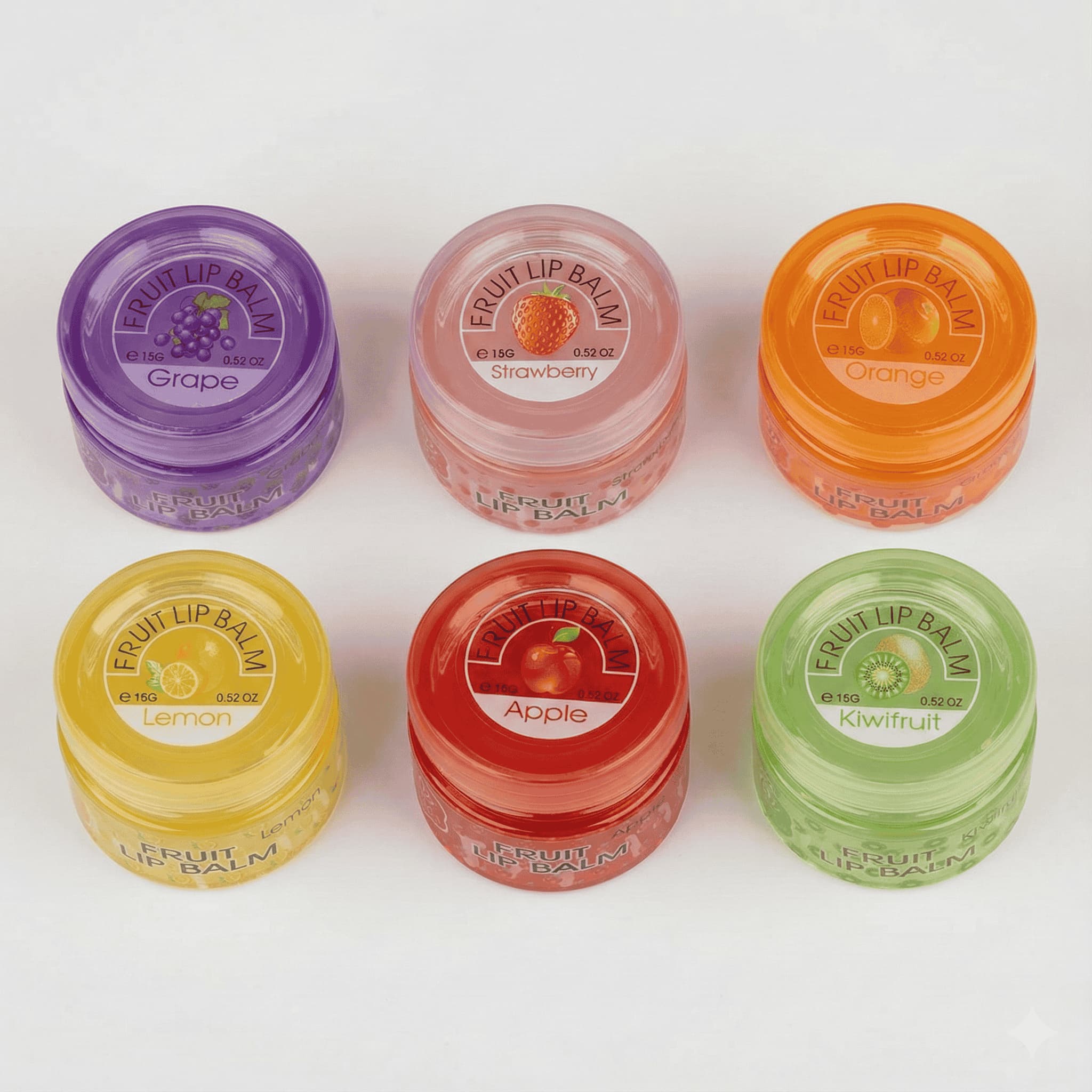 Fruit Lip Balm pots – Ultra Hydrating, Glossy & Deliciously Fruity (15g ...